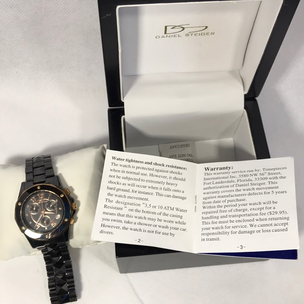 Rare Daniel Steiger Women’s Bravado Watch - Gem